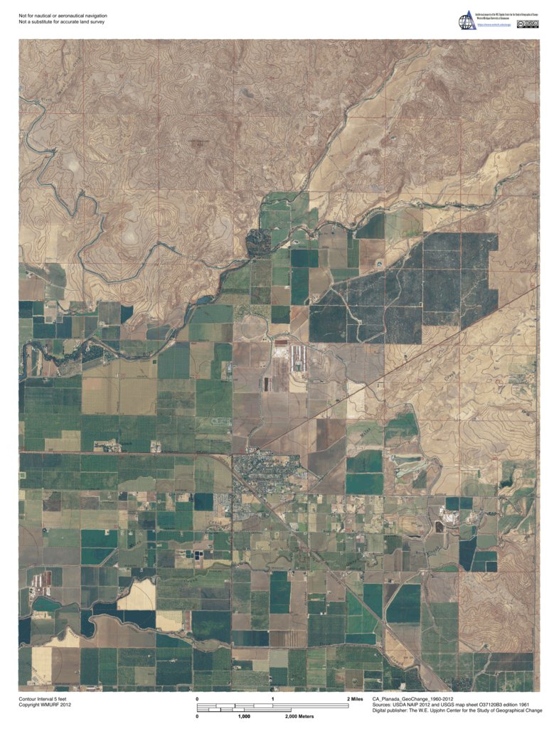 CA-Planada: GeoChange 1960-2012 Map by Western Michigan University ...