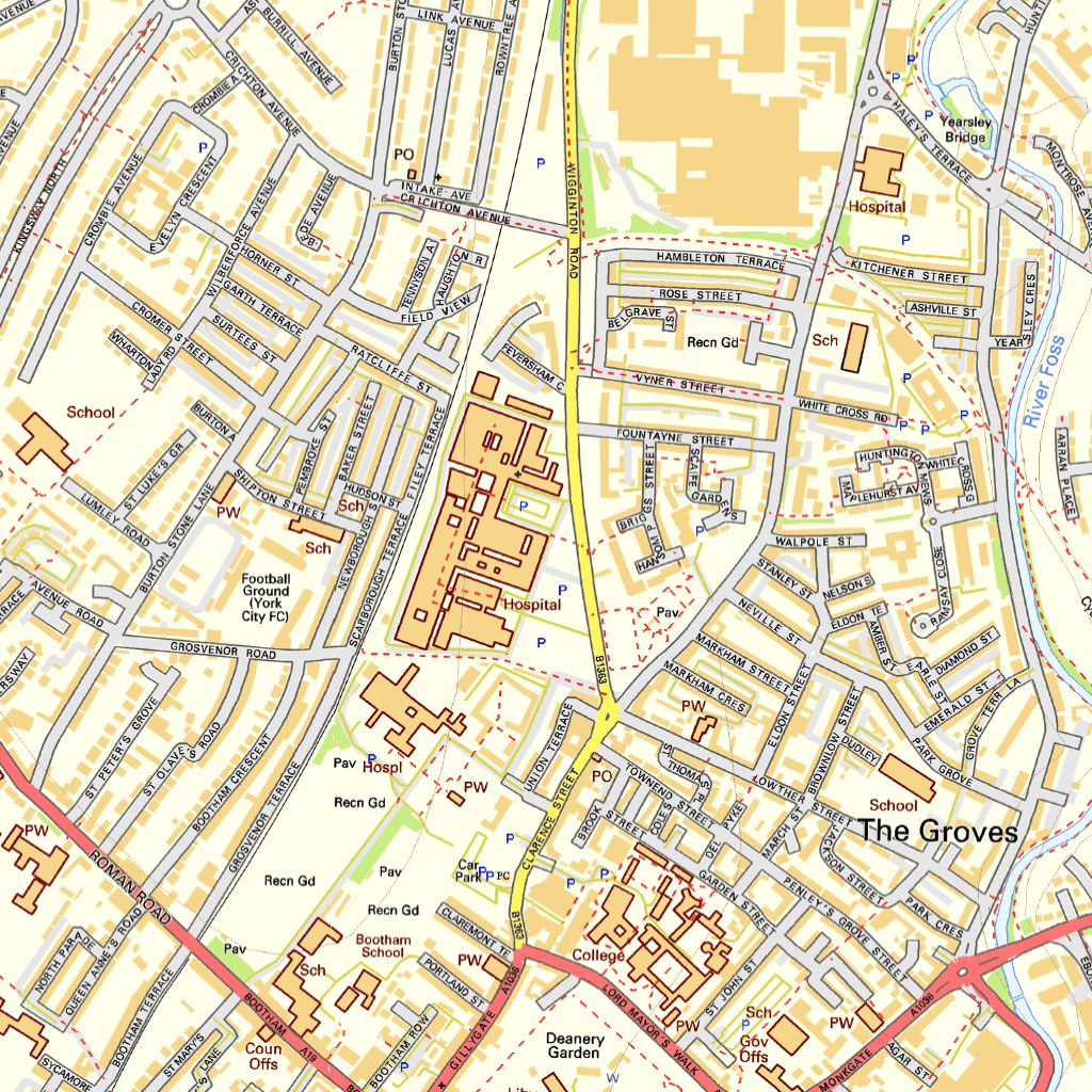 York street Map by JohnThornMaps | Avenza Maps