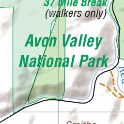 Hema - Avon Valley National Park Map by Hema Maps | Avenza Maps
