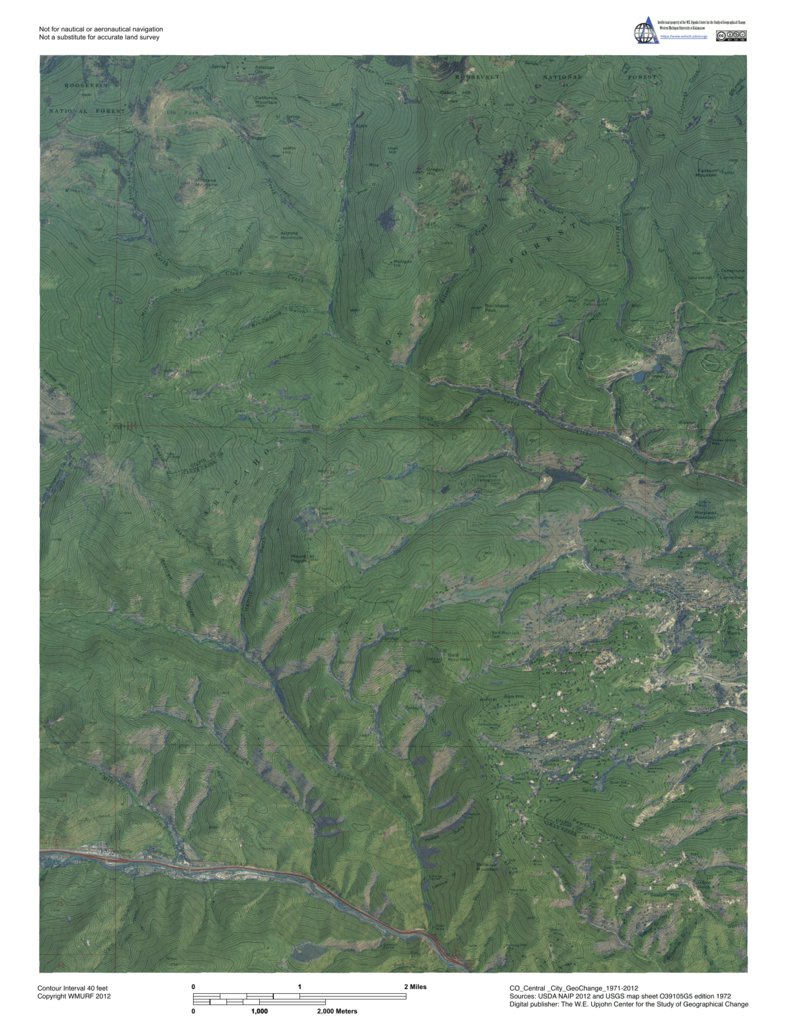 CO-Central City: GeoChange 1971-2012 Map by Western Michigan University ...