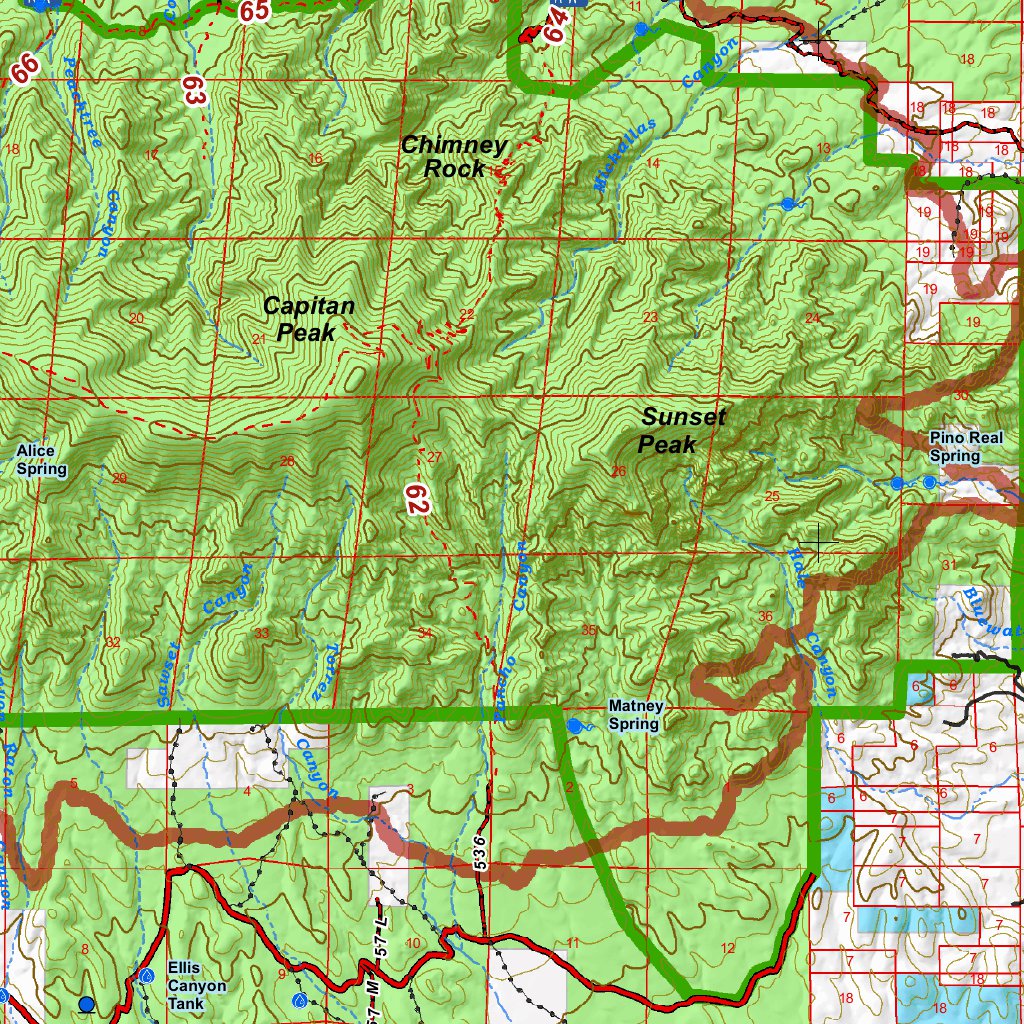 New Mexico Game Management Unit 37 Map by Bell Geographic | Avenza Maps