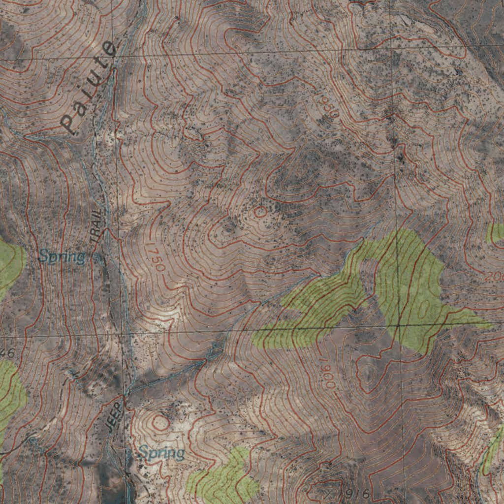 NV-Tule Peak: GeoChange 1974-75-2010 Map by Western Michigan University ...