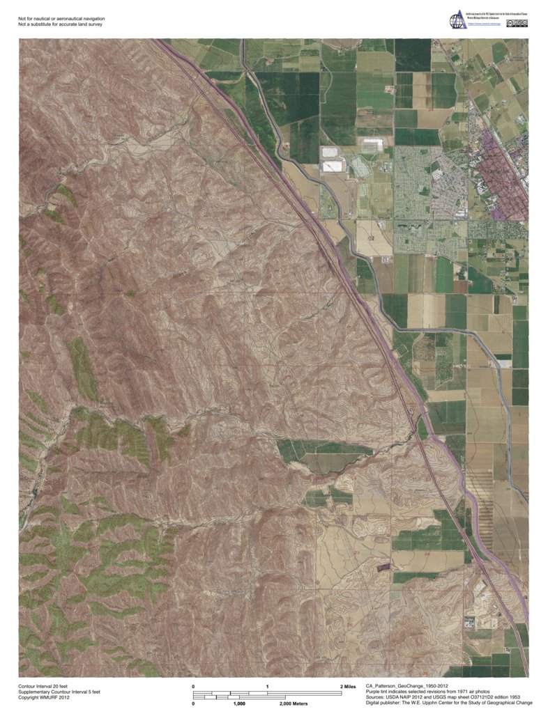 CA-Patterson: GeoChange 1950-2012 Map by Western Michigan University ...
