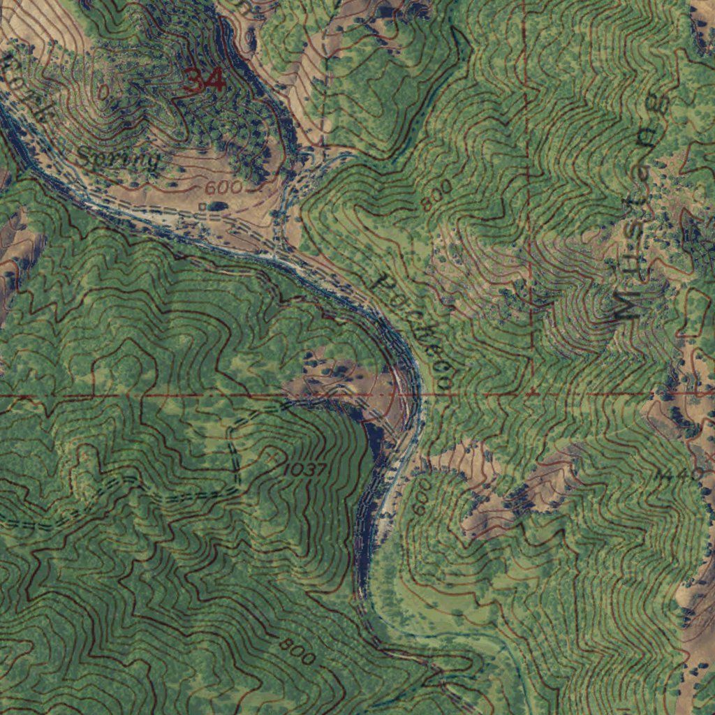 CA-Pacheco Peak: GeoChange 1963-2012 Map by Western Michigan University ...