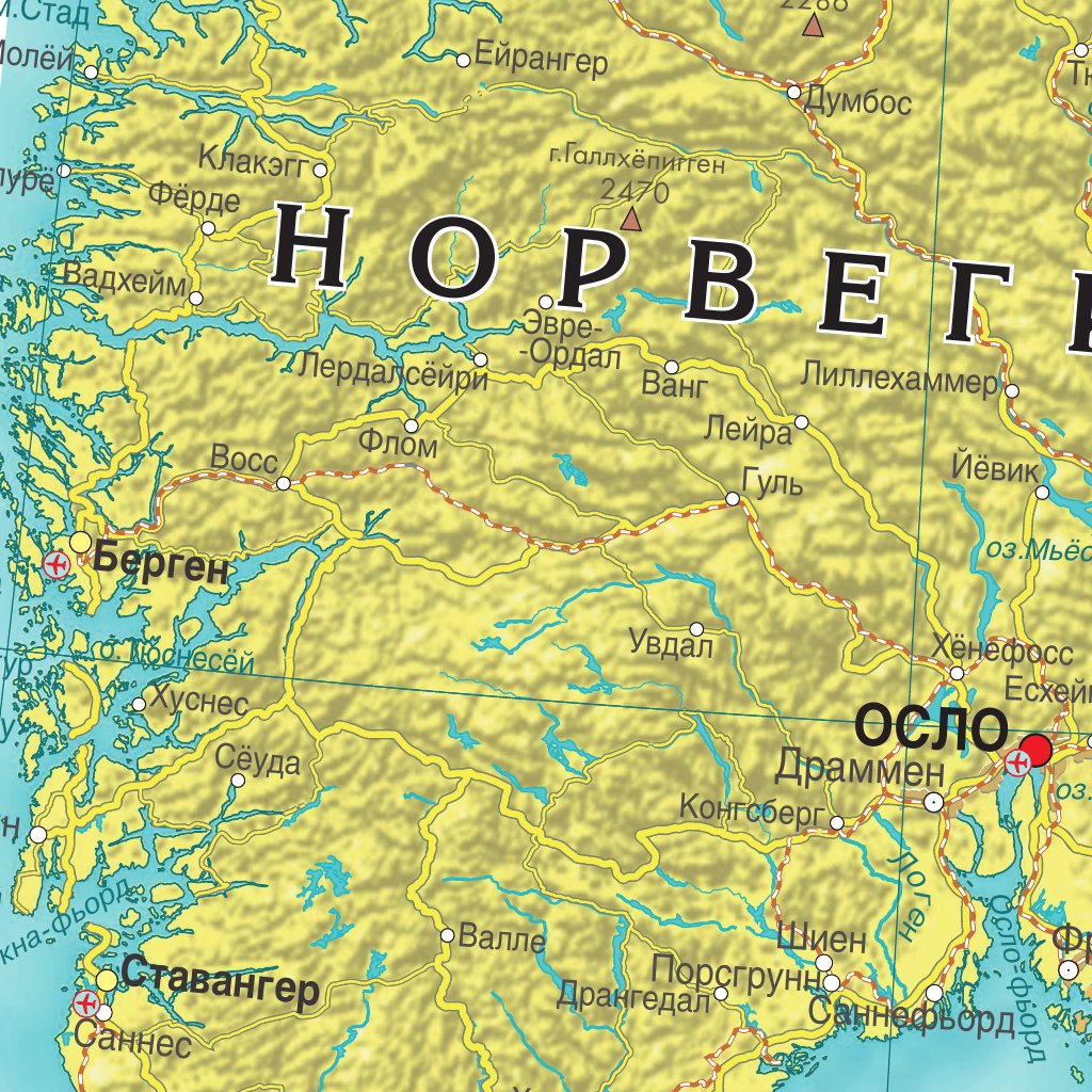 EUROPE Political Map 1:4 600 000 by AGT Geocenter | Avenza Maps