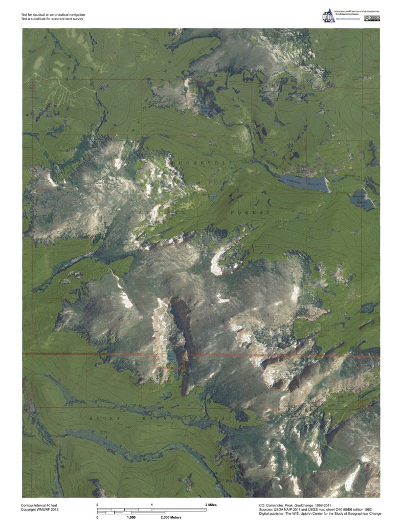 CO-Comanche Peak: GeoChange 1958-2011 Map by Western Michigan ...