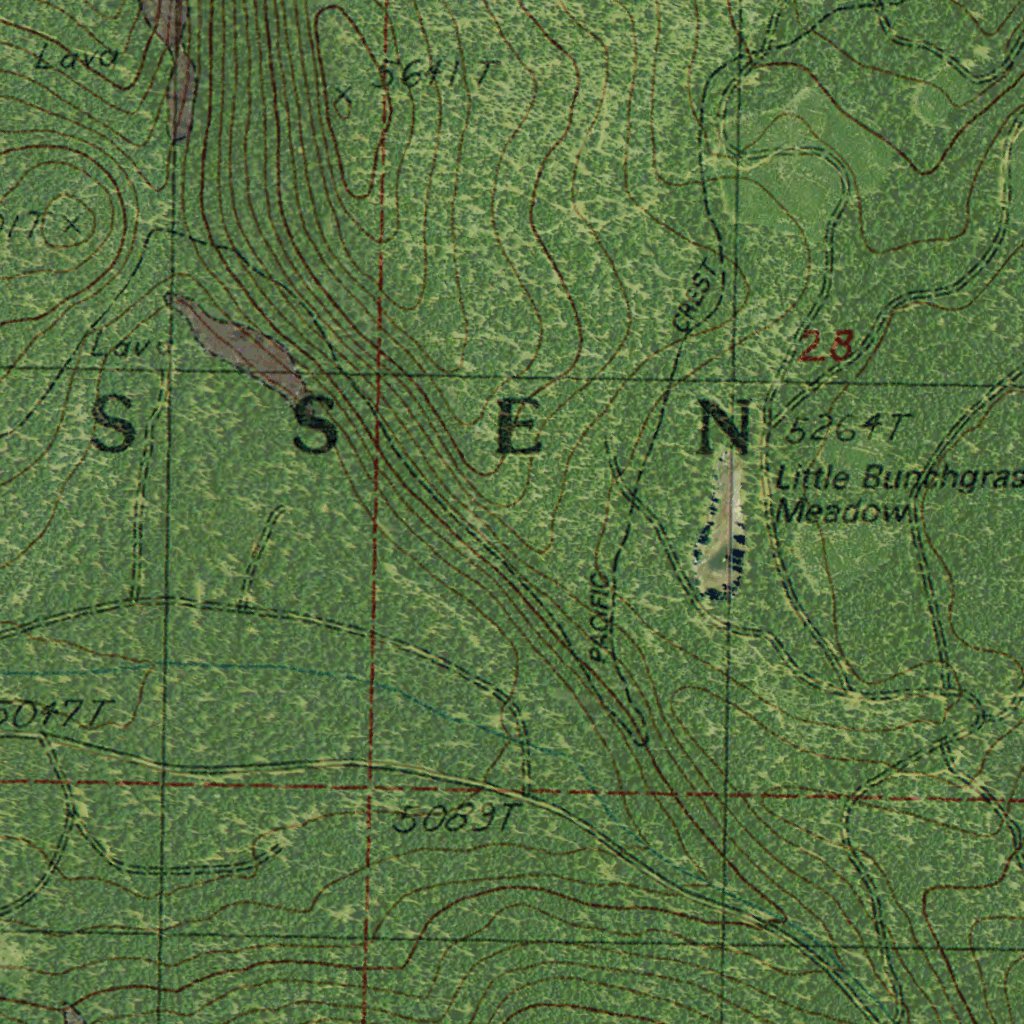 CA-West Prospect Peak: GeoChange 1980-2012 Map by Western Michigan ...