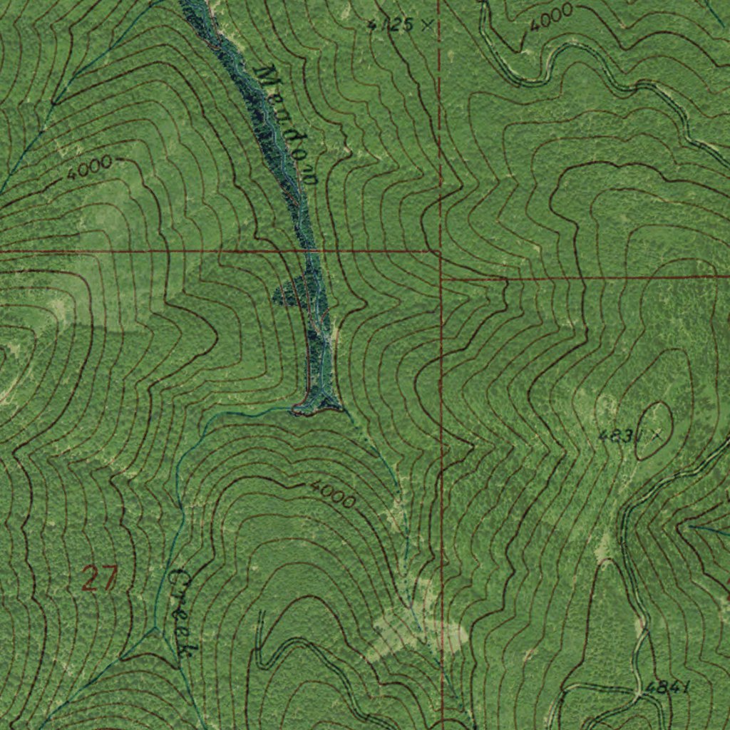 CA-Ruth Lake: GeoChange 1972-2012 Map by Western Michigan University ...