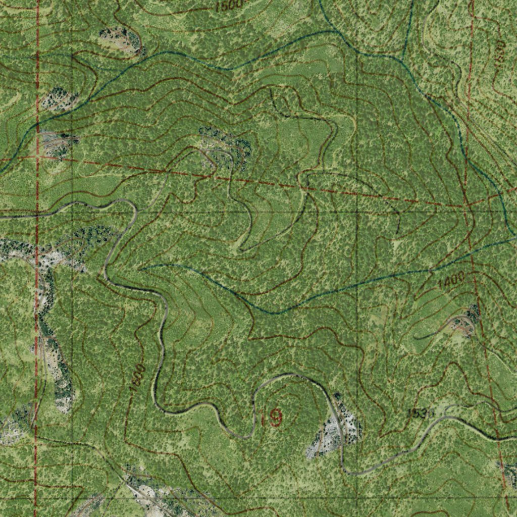 CA-Pony Buck Peak West: GeoChange 1981-2012 Map by Western Michigan ...