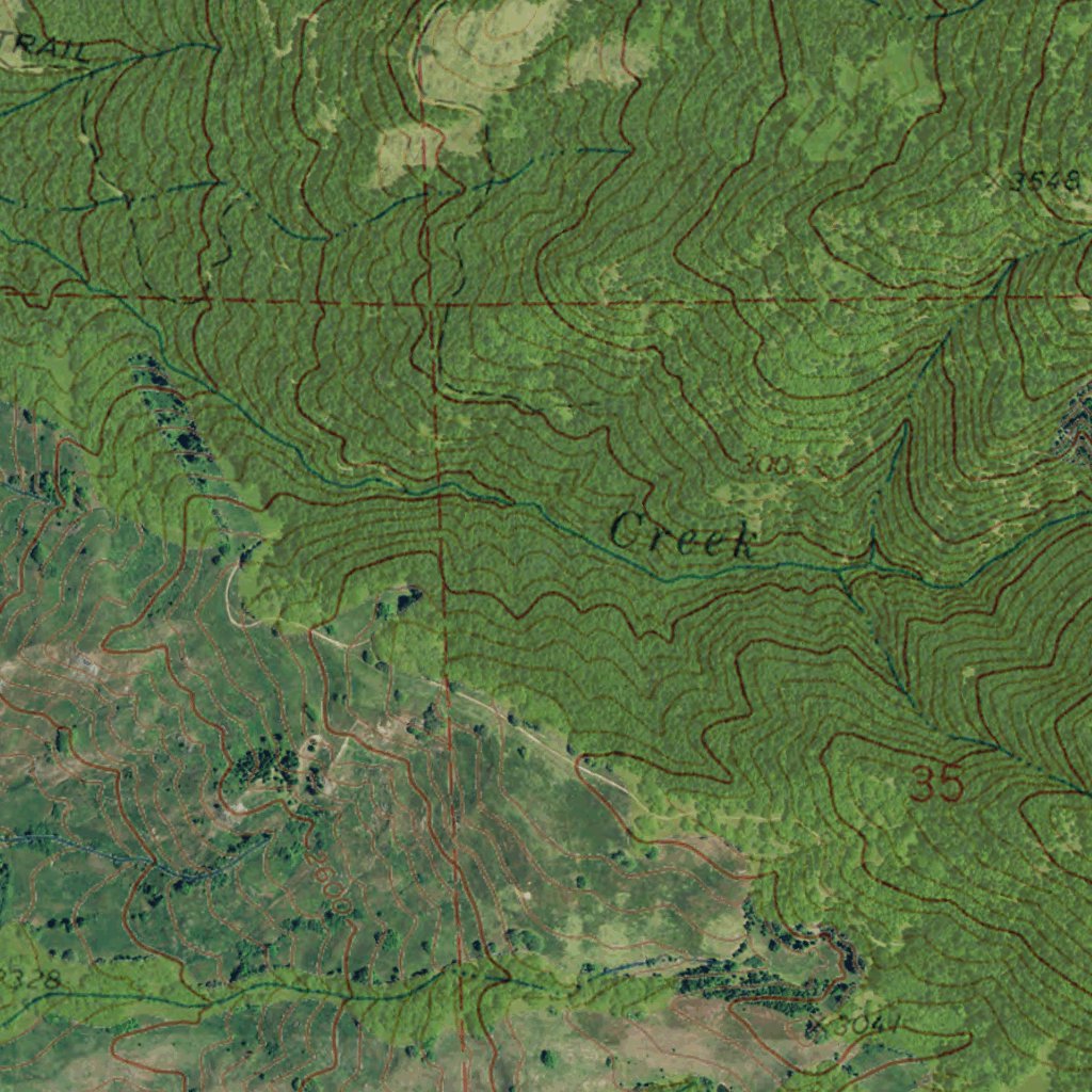 CA-Mad River Buttes: GeoChange 1972-2012 Map by Western Michigan ...