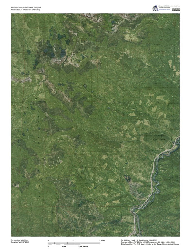 CA-Chicken Hawk Hill: GeoChange 1983-2012 Map by Western Michigan ...