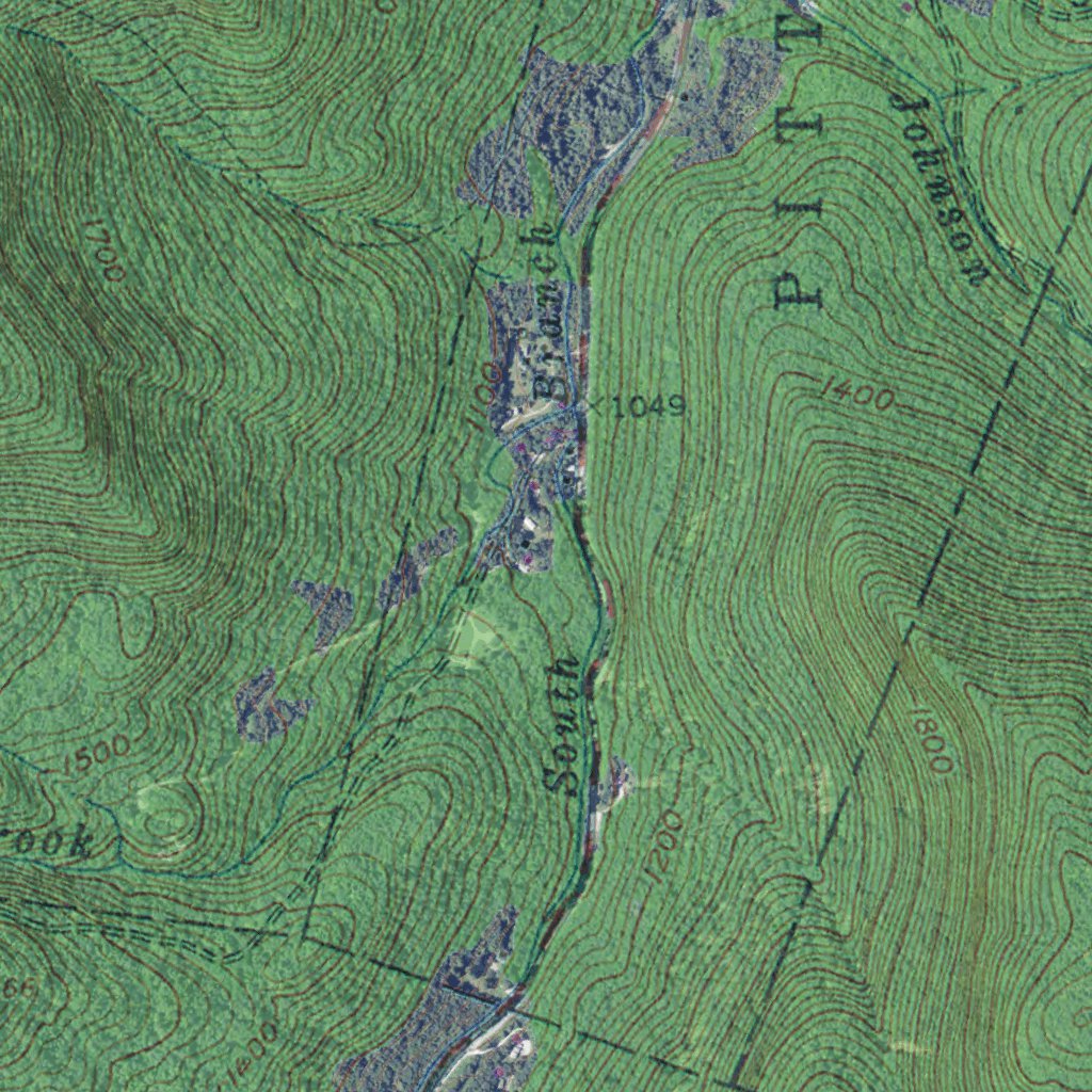 VT-Pico Peak: GeoChange 1957-2012 Map by Western Michigan University ...