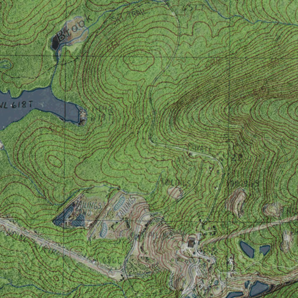 NY-Thirteenth Lake East: GeoChange 1982-2009 Map by Western Michigan ...