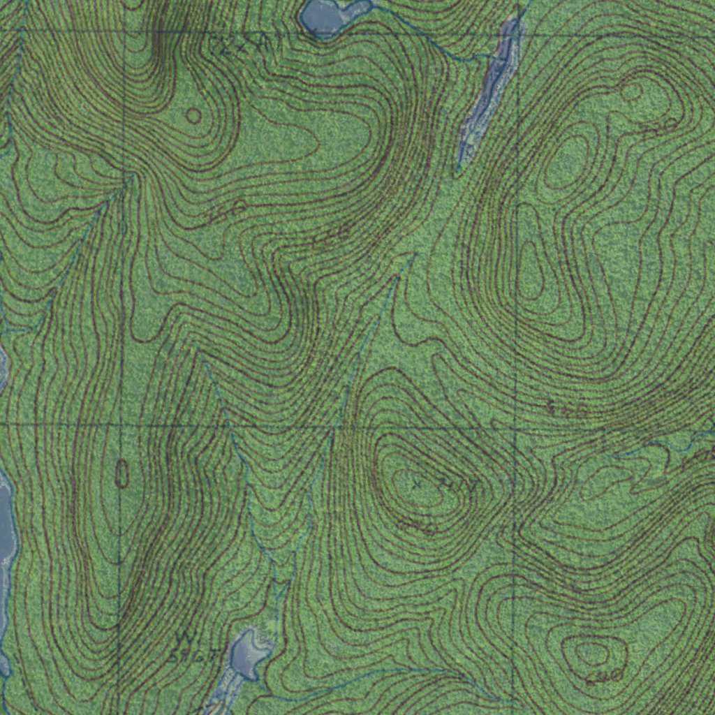 NY-Thirteenth Lake West: GeoChange 1982-2011 Map by Western Michigan ...