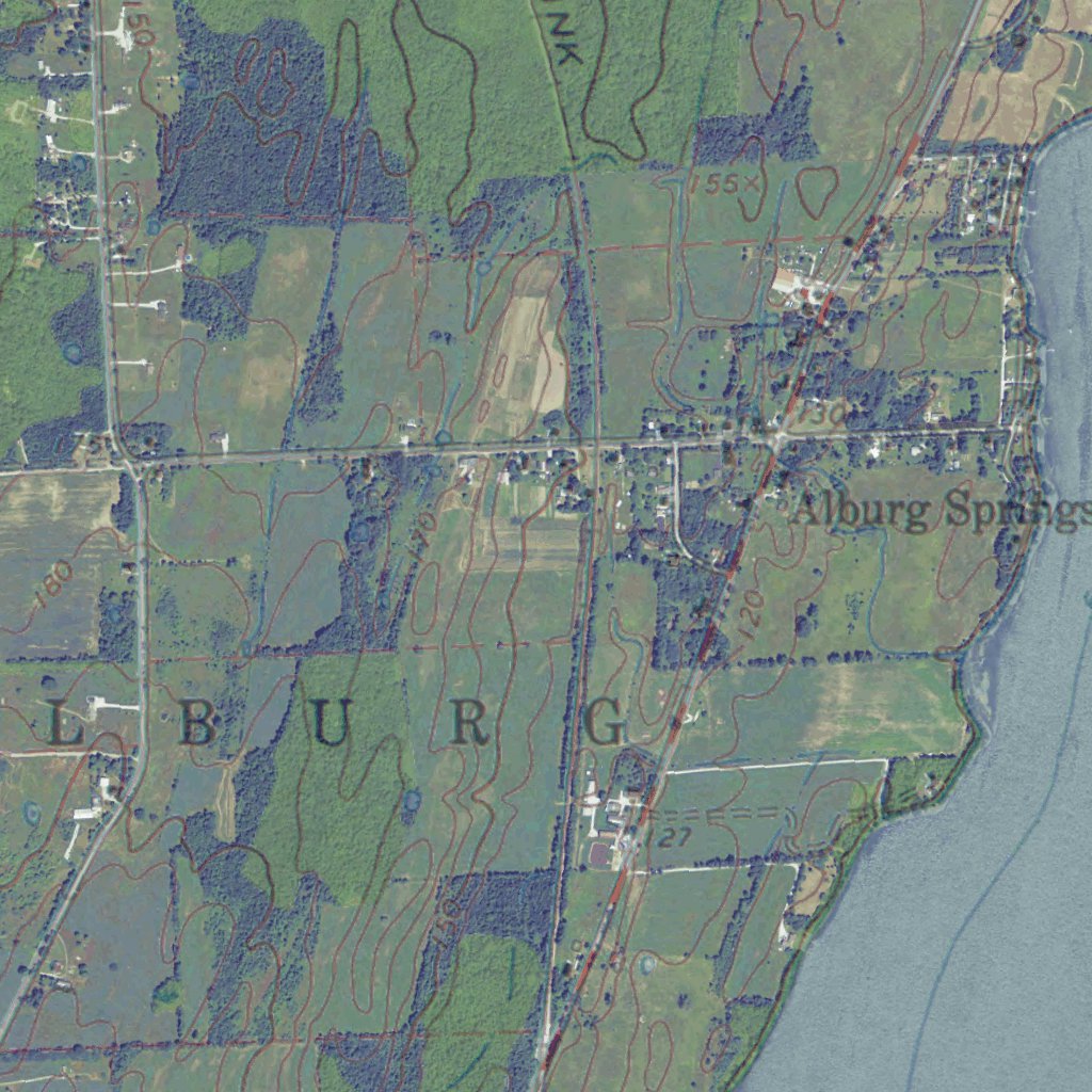 VT-East Alburg: GeoChange 1962-2012 Map by Western Michigan University ...