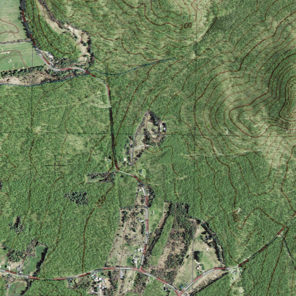 NY-Au Sable Forks West: GeoChange 1976-2011 Map by Western Michigan ...