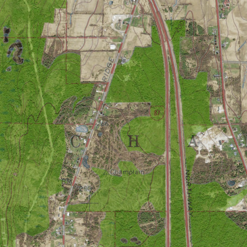 NY-Champlain: GeoChange 1964-2011 Map by Western Michigan University ...