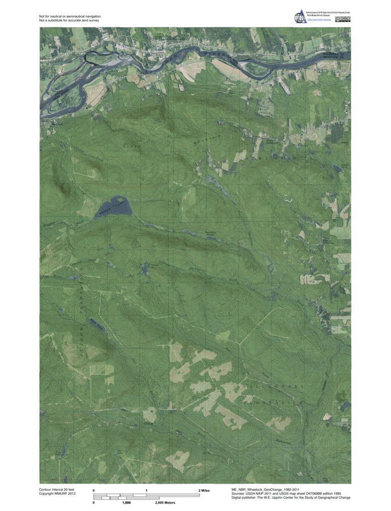 ME-NBR-Wheelock: GeoChange 1982-2011 Map by Western Michigan University ...