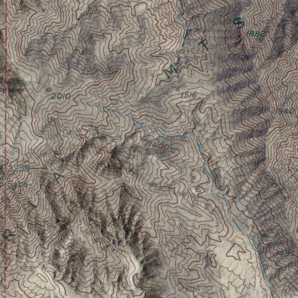 CA-AZ-Big Maria Mountains NE: GeoChange 1953-2012-10 Map by Western ...