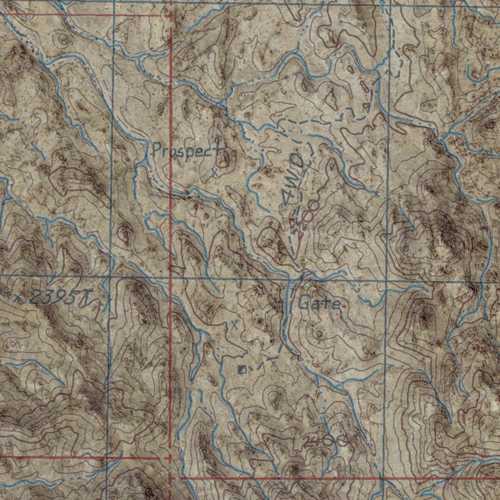 CA-Red Cloud Canyon: GeoChange 1984-2012 Map by Western Michigan ...