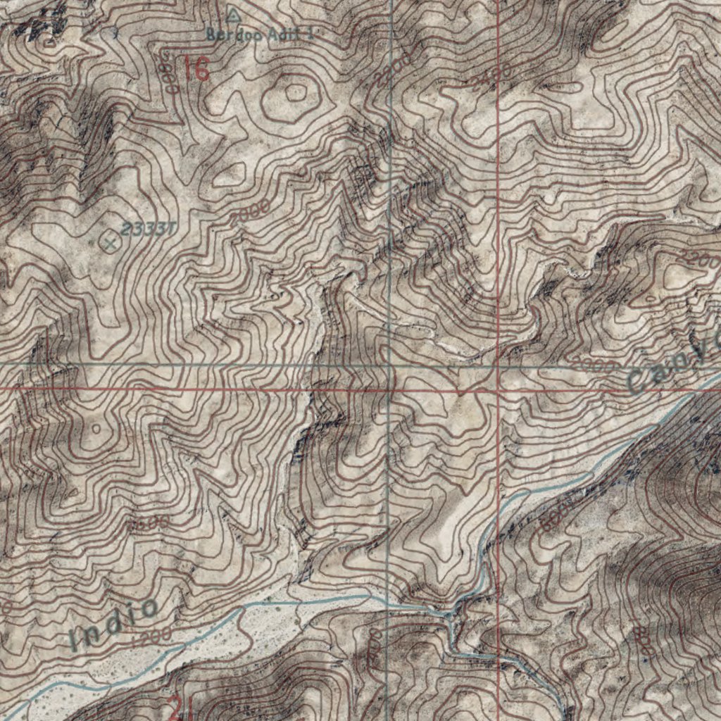 CA-West Berdoo Canyon: GeoChange 1984-2012 Map by Western Michigan ...