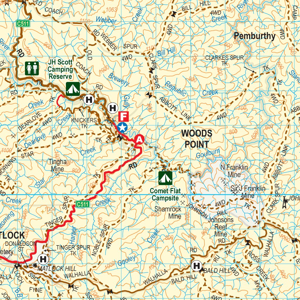 Mansfield-Baw Baw Four-Wheel-Drive Map Ed1 (2010) *Map NOT CURRENT* by ...