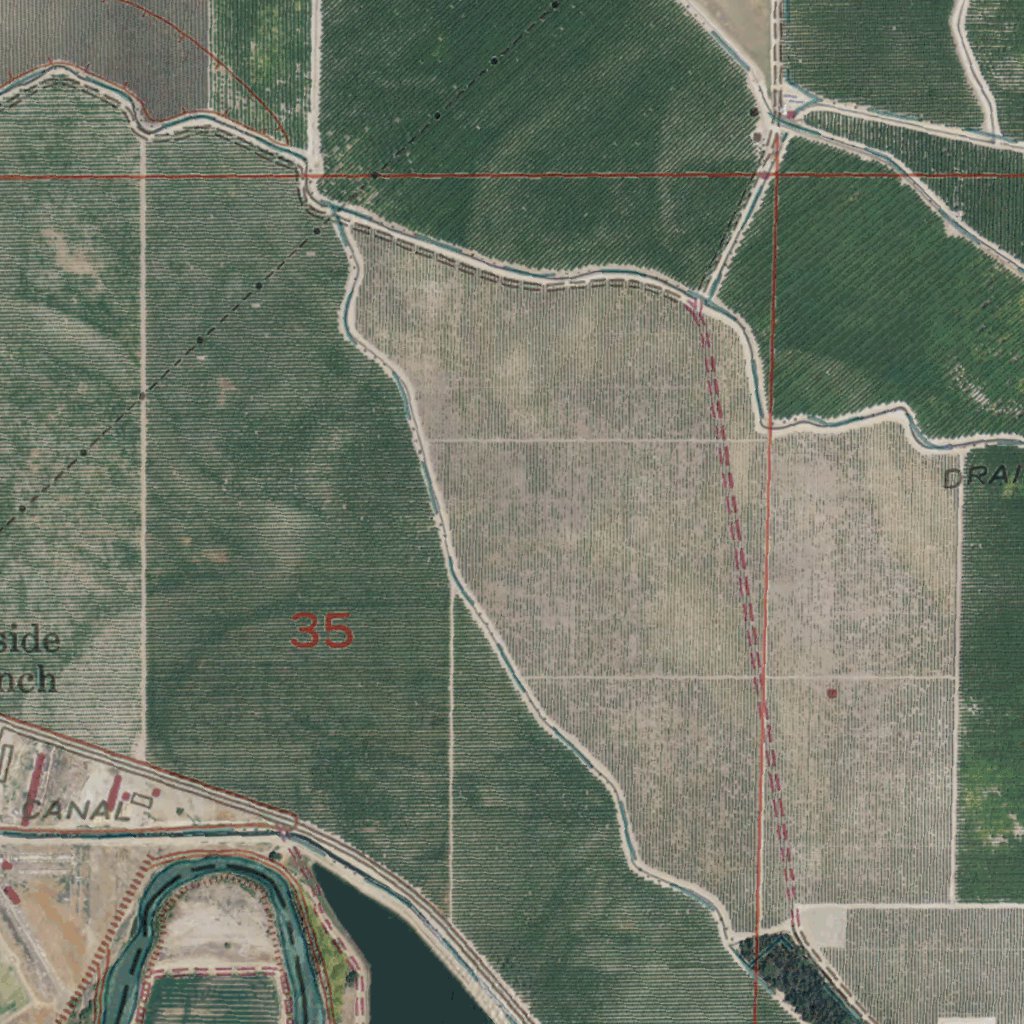 CA-Firebaugh: GeoChange 1955-2012 Map by Western Michigan University ...