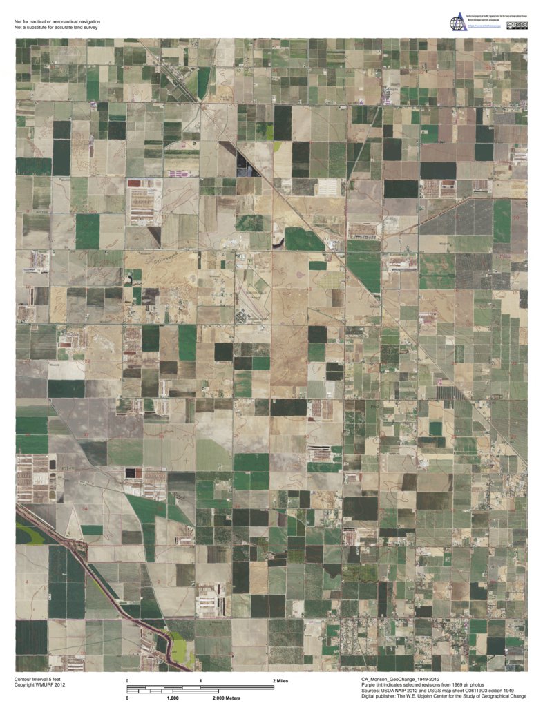 CA-Monson: GeoChange 1949-2012 Map by Western Michigan University ...