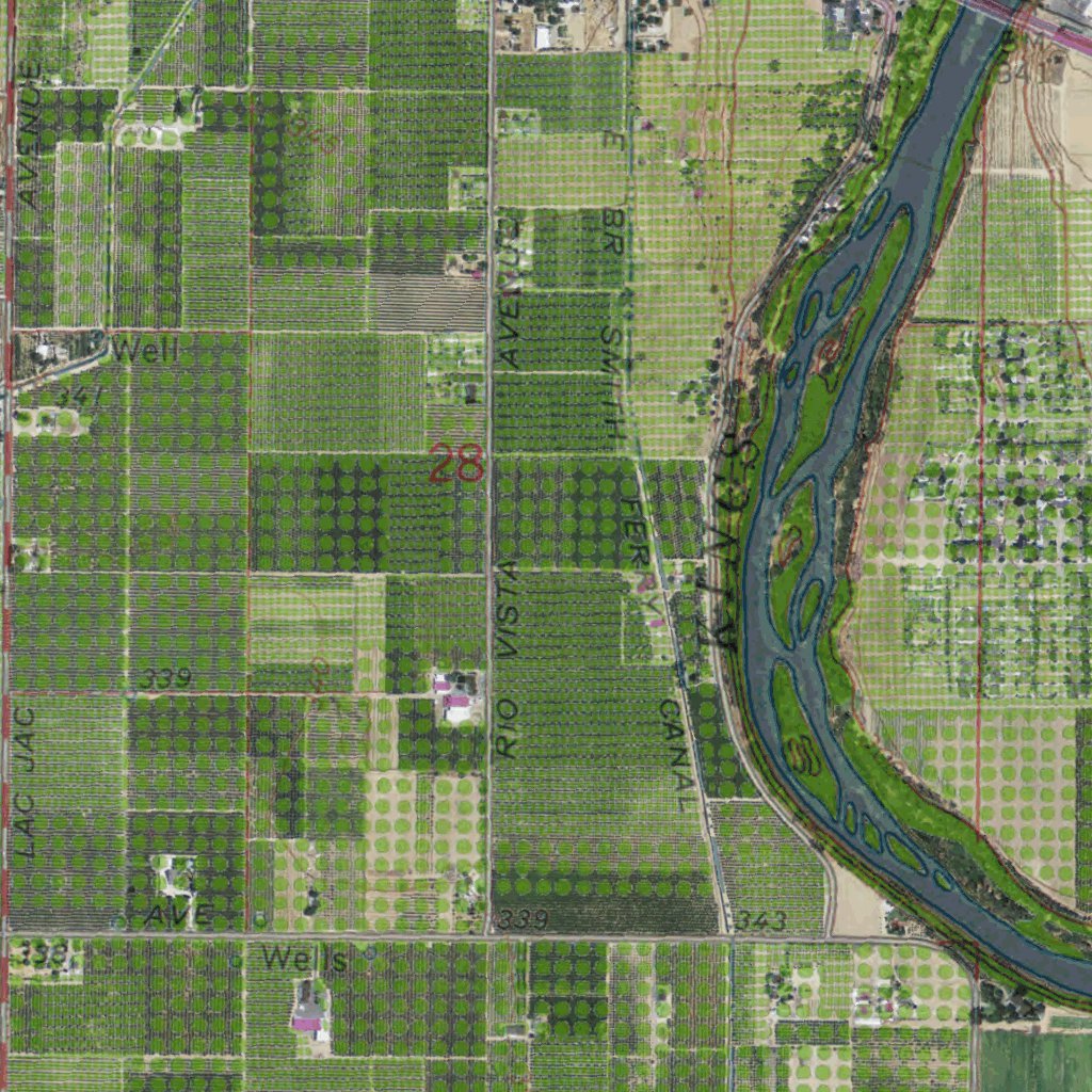CA-Reedley: GeoChange 1963-2012 Map by Western Michigan University ...