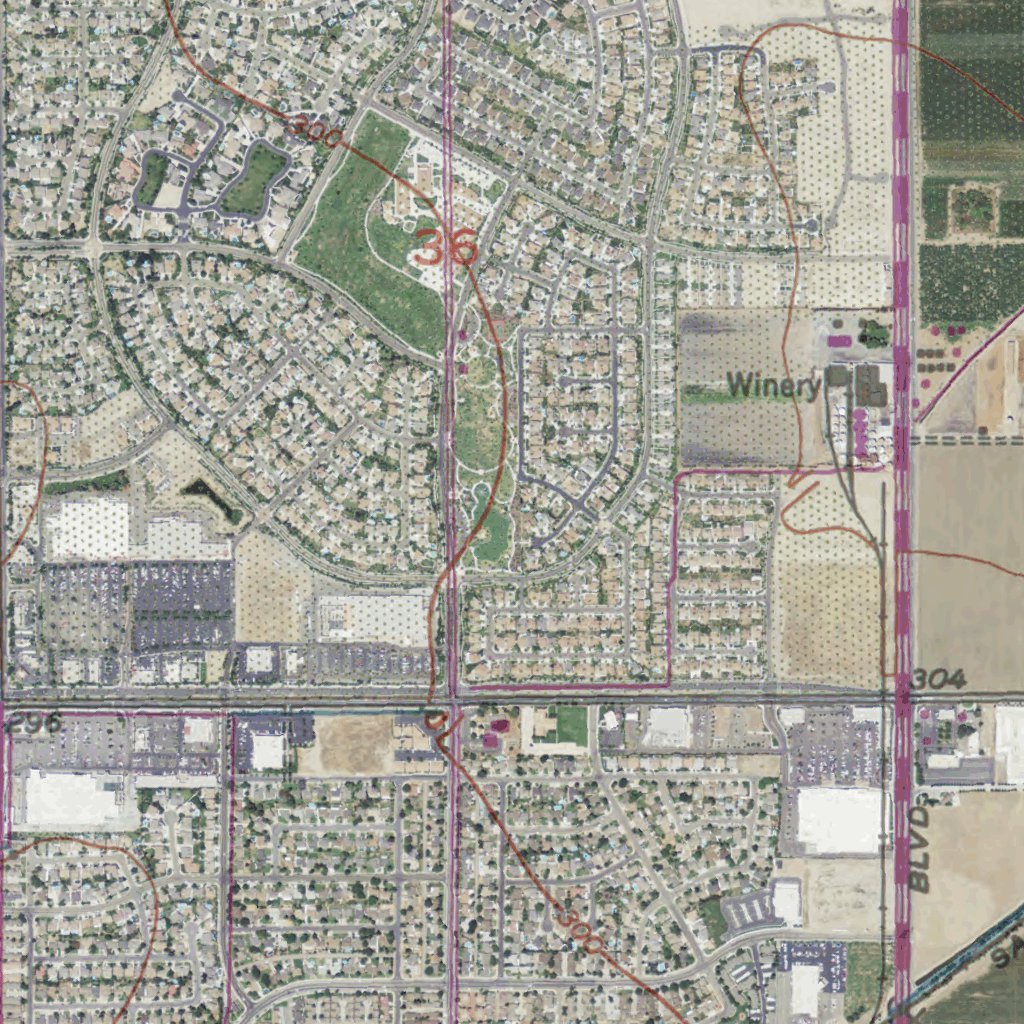 CA-Tulare: GeoChange 1946-2012 Map by Western Michigan University ...