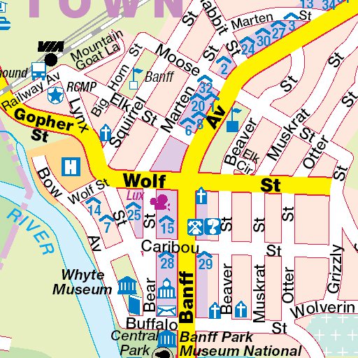 Banff, AB Map by Mapmobility Corp. | Avenza Maps