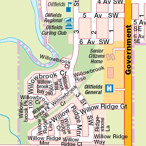 Black Diamond, AB Map by Mapmobility Corp. | Avenza Maps