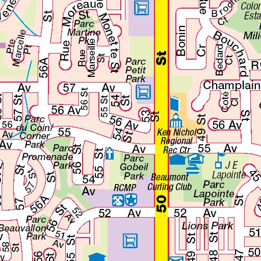 Beaumont, AB Map by Mapmobility Corp. | Avenza Maps