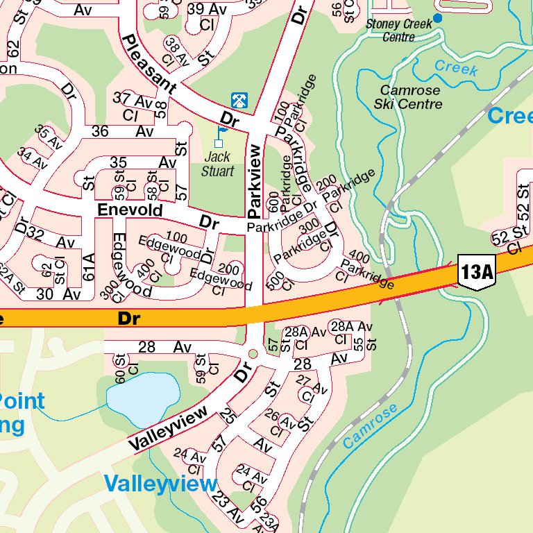 Camrose, AB Map by Mapmobility Corp. | Avenza Maps