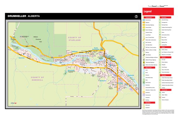 Drumheller, AB Map by Mapmobility Corp. | Avenza Maps