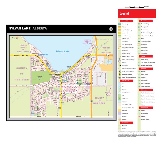 Sylvan Lake, AB Map by Mapmobility Corp. | Avenza Maps