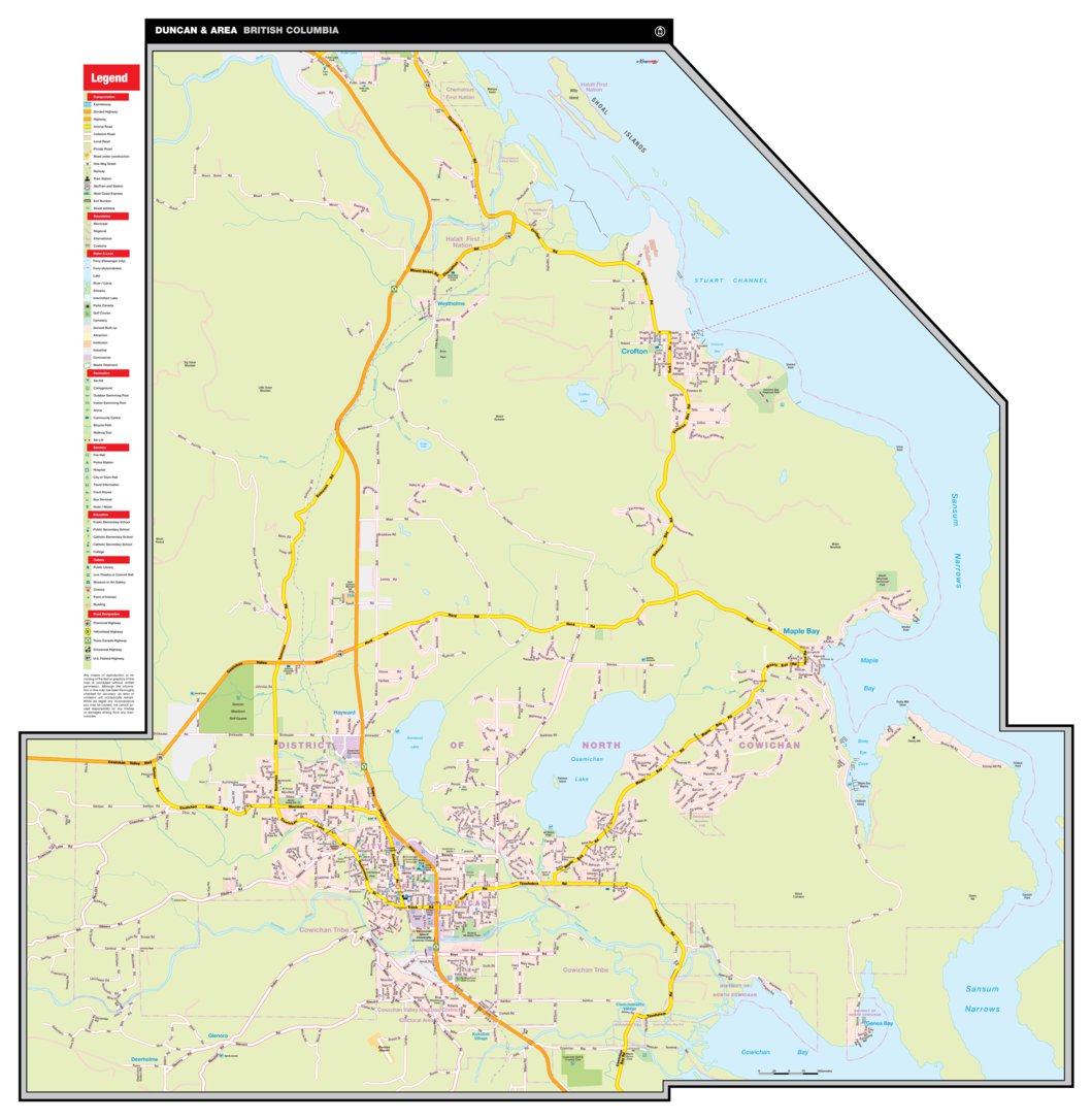 Duncan and Area, BC Map by Mapmobility Corp. | Avenza Maps
