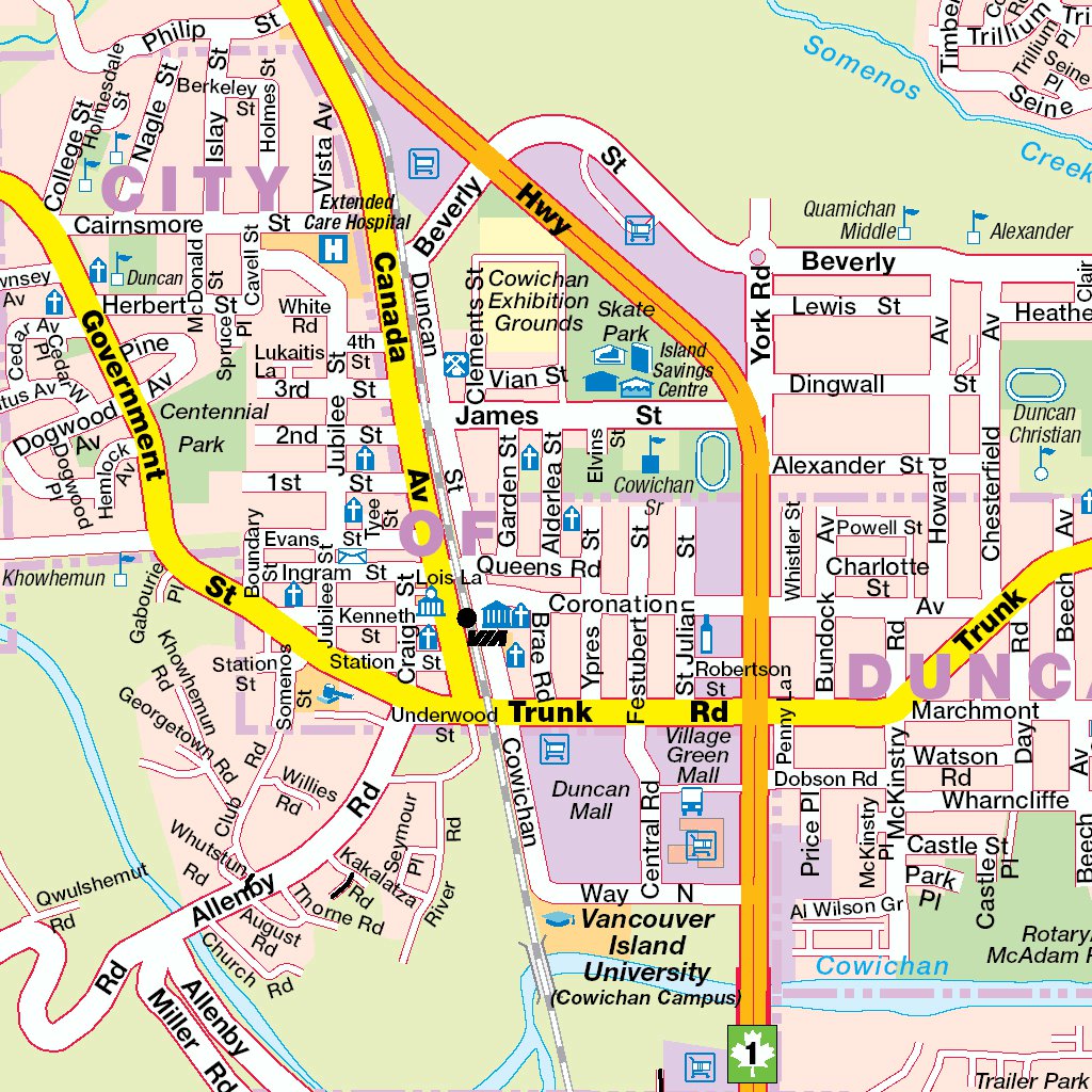 Duncan and Area, BC Map by Mapmobility Corp. | Avenza Maps