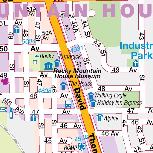 Rocky Mountain House, AB Map by Mapmobility Corp. | Avenza Maps