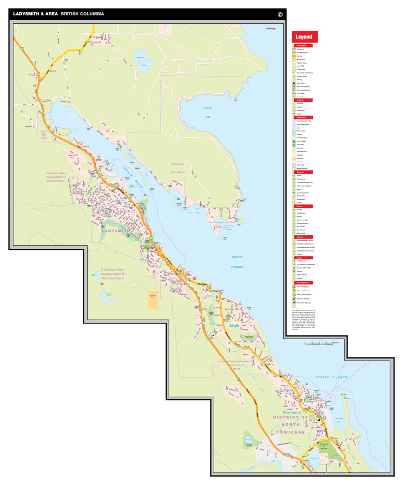 Ladysmith and Area, BC Map by Mapmobility Corp. | Avenza Maps