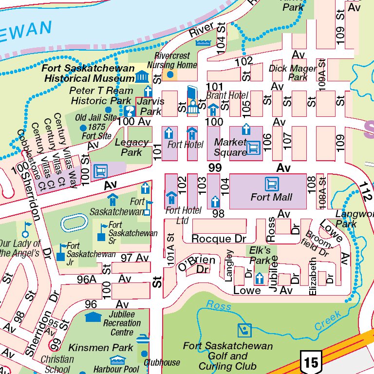 Fort Saskatchewan, AB Map by Mapmobility Corp. | Avenza Maps