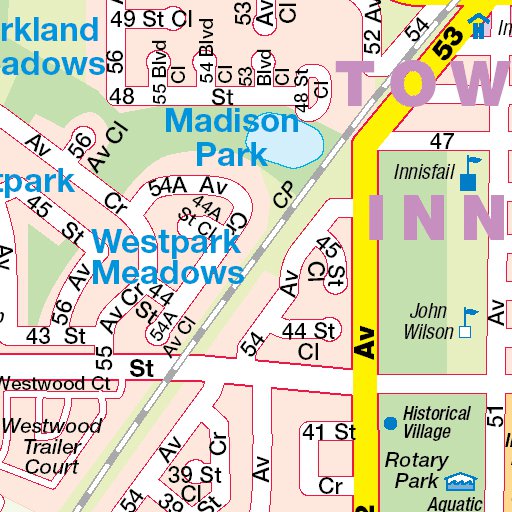 Innisfail, AB Map by Mapmobility Corp. | Avenza Maps