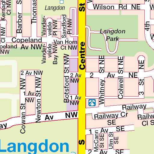 Langdon, AB Map by Mapmobility Corp. | Avenza Maps