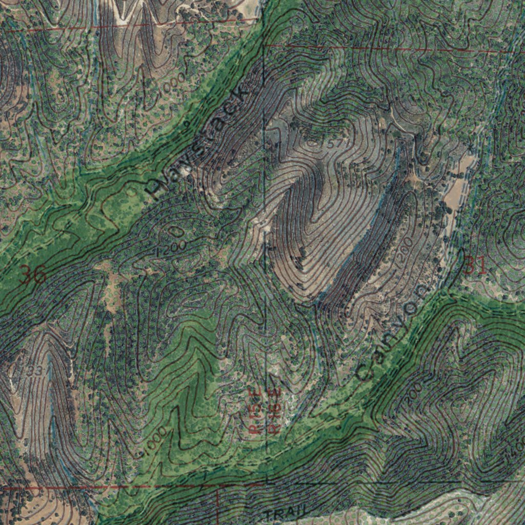 CA-Huasna Peak: GeoChange 1964-2012 Map by Western Michigan University ...