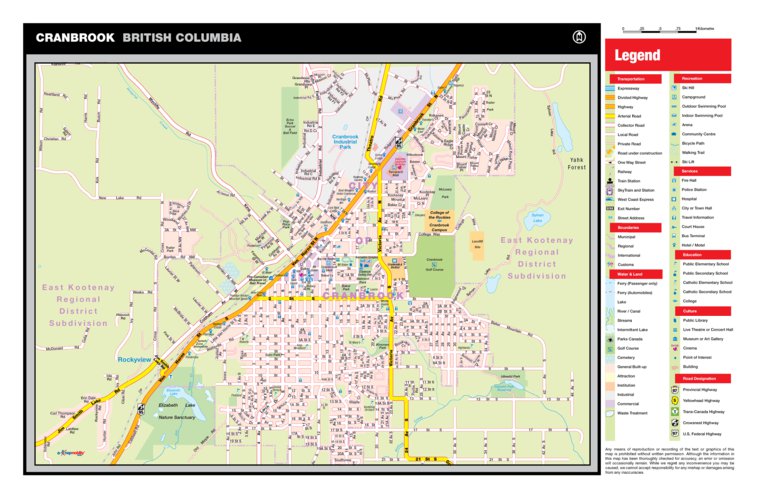Cranbrook, BC Map by Mapmobility Corp. | Avenza Maps