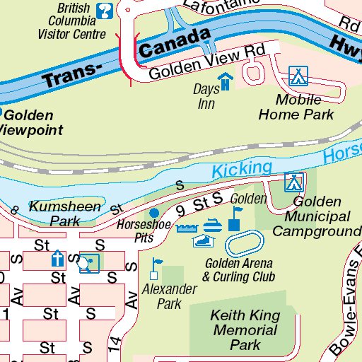 Golden, BC Map by Mapmobility Corp. | Avenza Maps