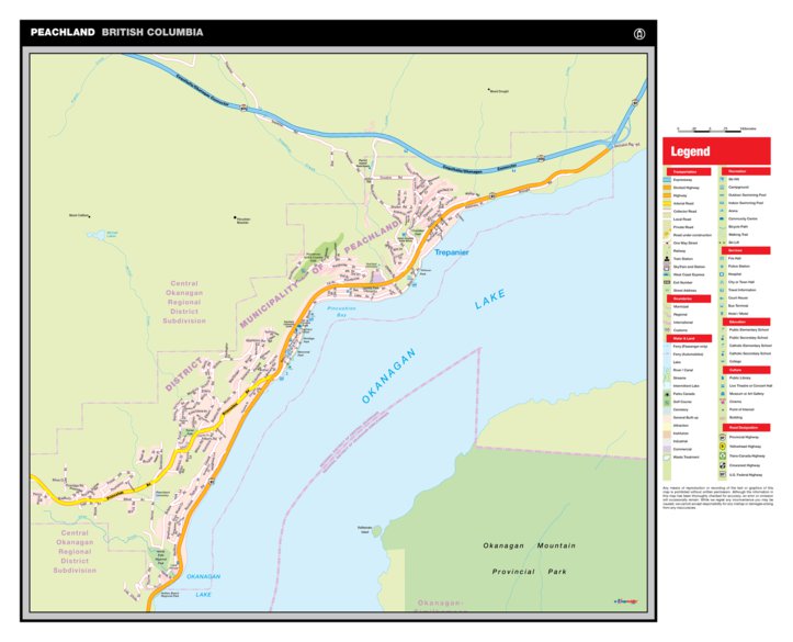 Peachland, BC Map by Mapmobility Corp. | Avenza Maps