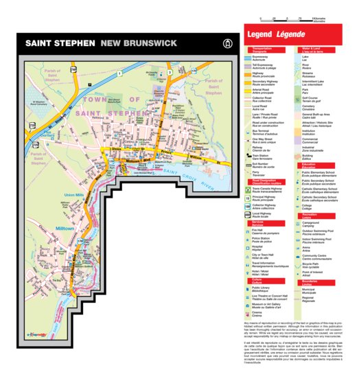 Saint Stephen, NB Map by Mapmobility Corp. | Avenza Maps