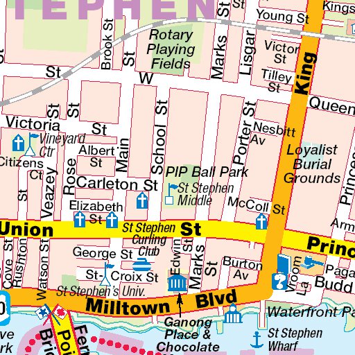 Saint Stephen, NB Map by Mapmobility Corp. | Avenza Maps