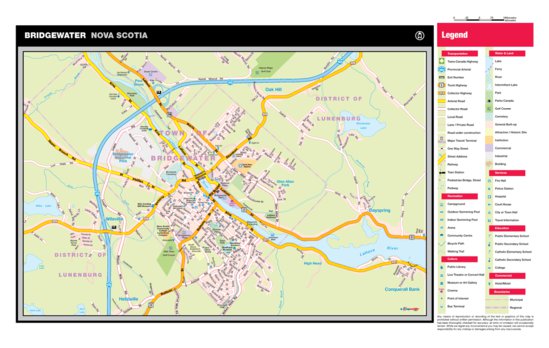 Bridgewater, NS Map by Mapmobility Corp. | Avenza Maps